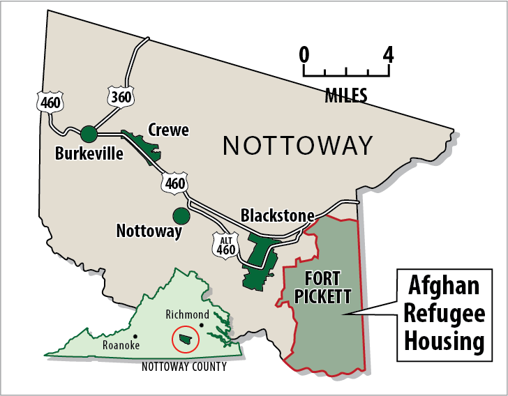 Afghan refugees at Fort Pickett divide Blackstone - Cardinal News