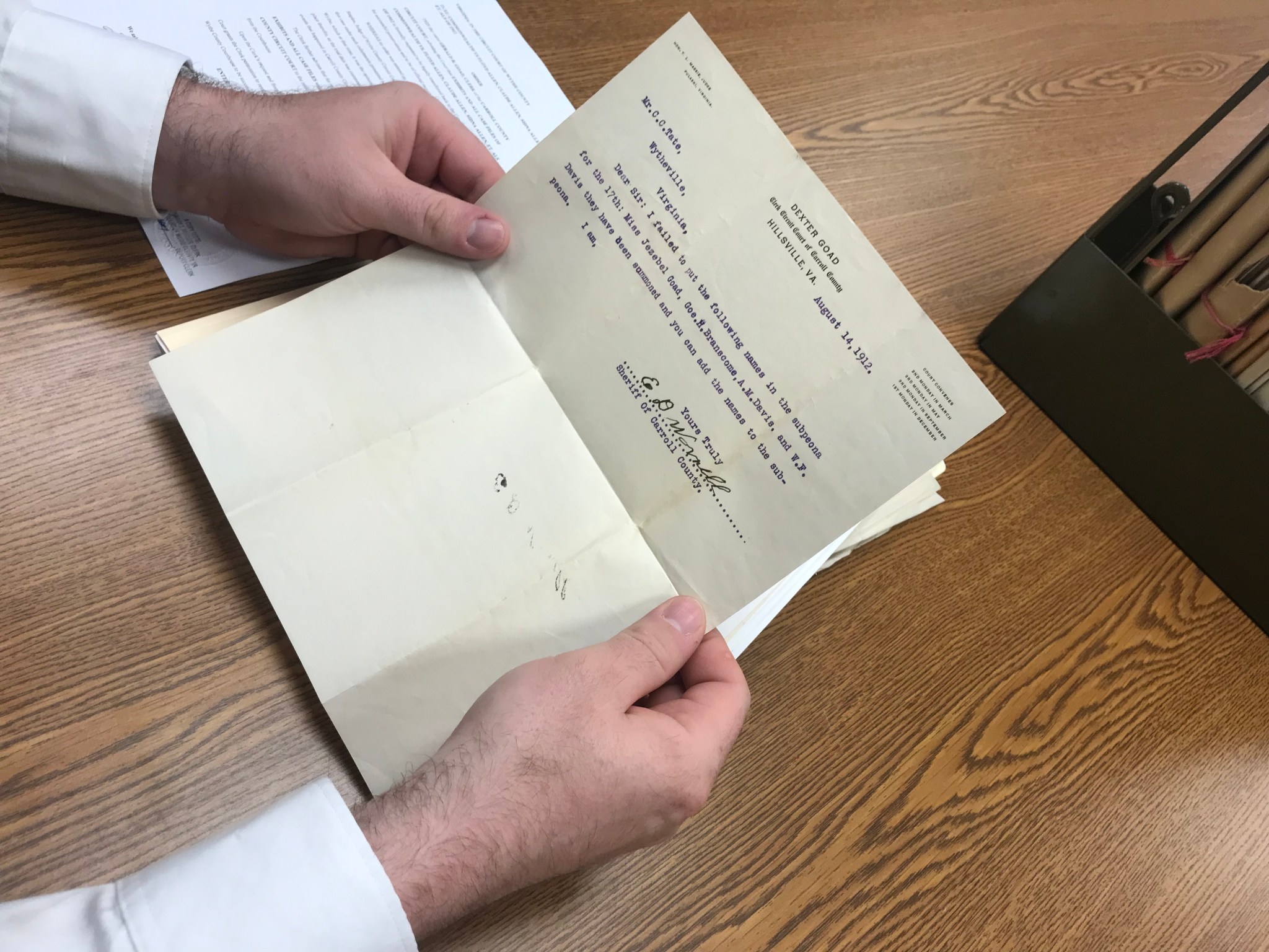 Lost documents from 1912 Carroll County courthouse shoot-out found ...