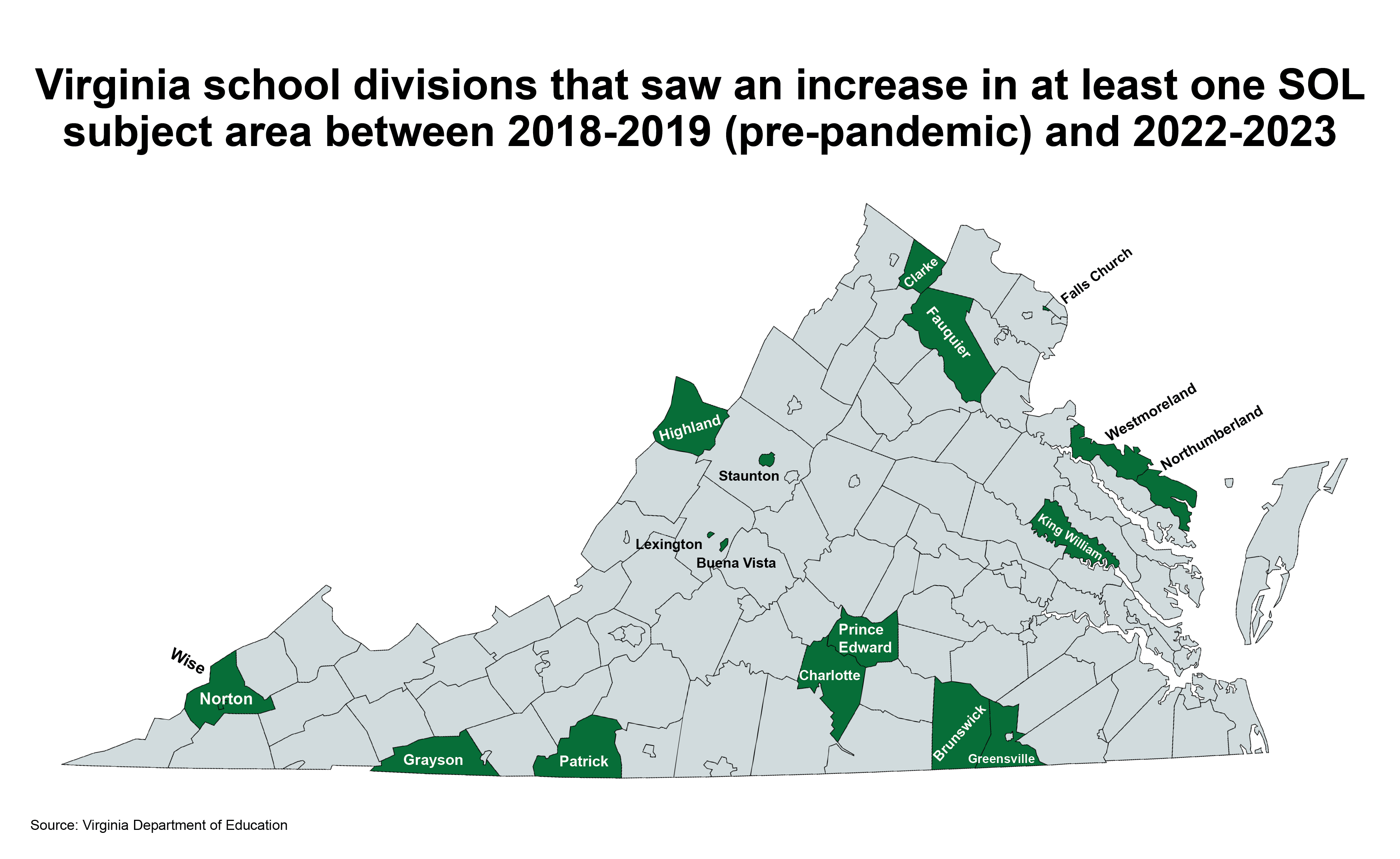 Few Virginia school divisions see bright spots in SOL scores - Cardinal ...