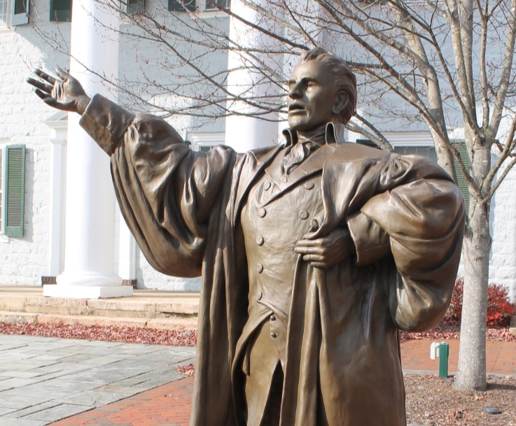 German Peter Muhlenberg's gave revolutionary war speech in Woodstock ...