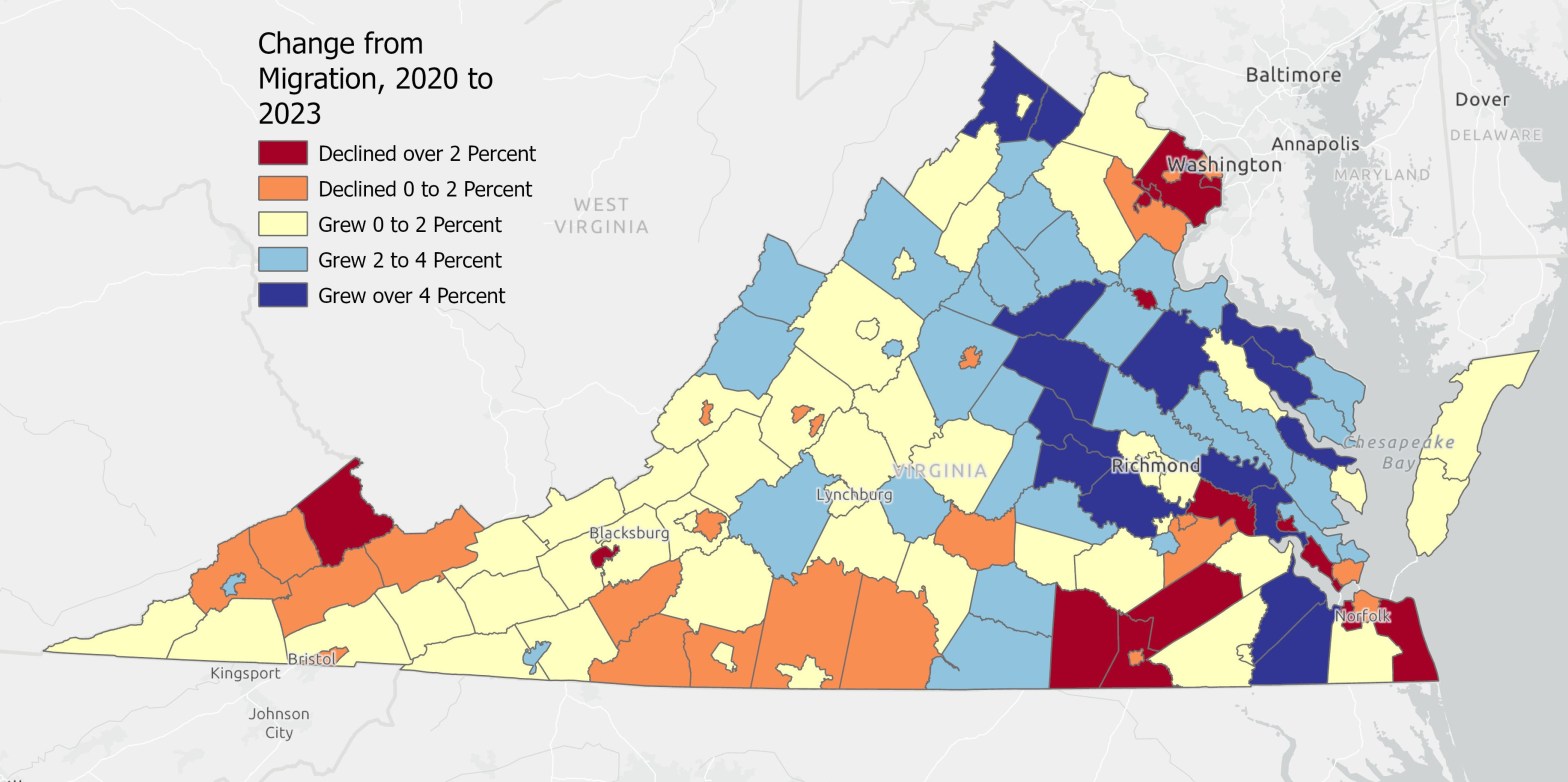 New population estimates show a rural renaissance while Fairfax County ...