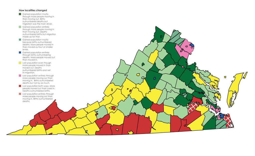 Virginia's biggest out-migration problems are in metro areas, not rural ...