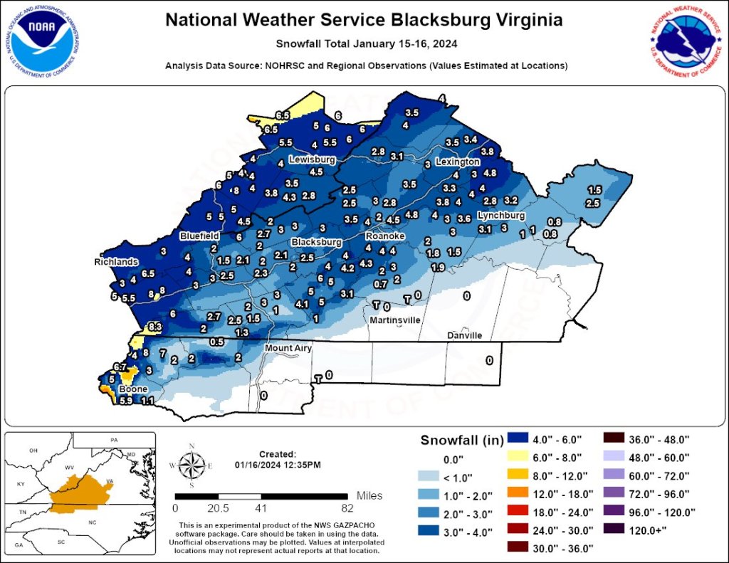 Winners of the 2023-24 snowfall contest. - Cardinal News