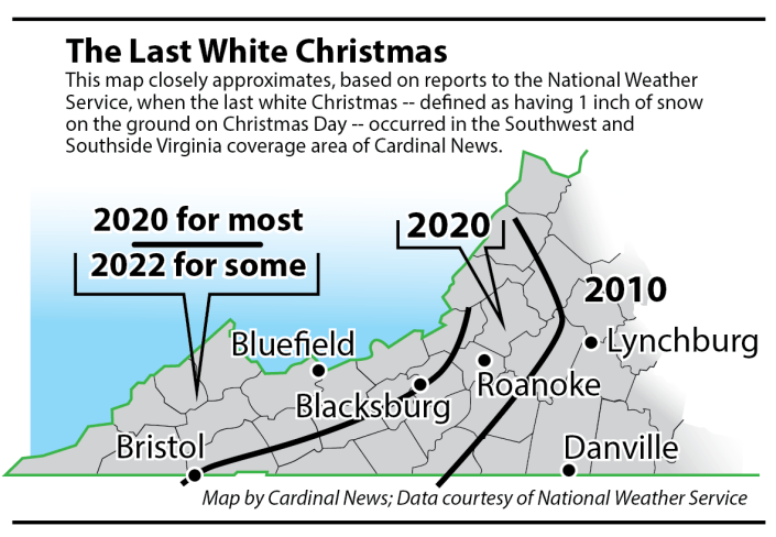 A short history of when Christmas has been white - Cardinal News
