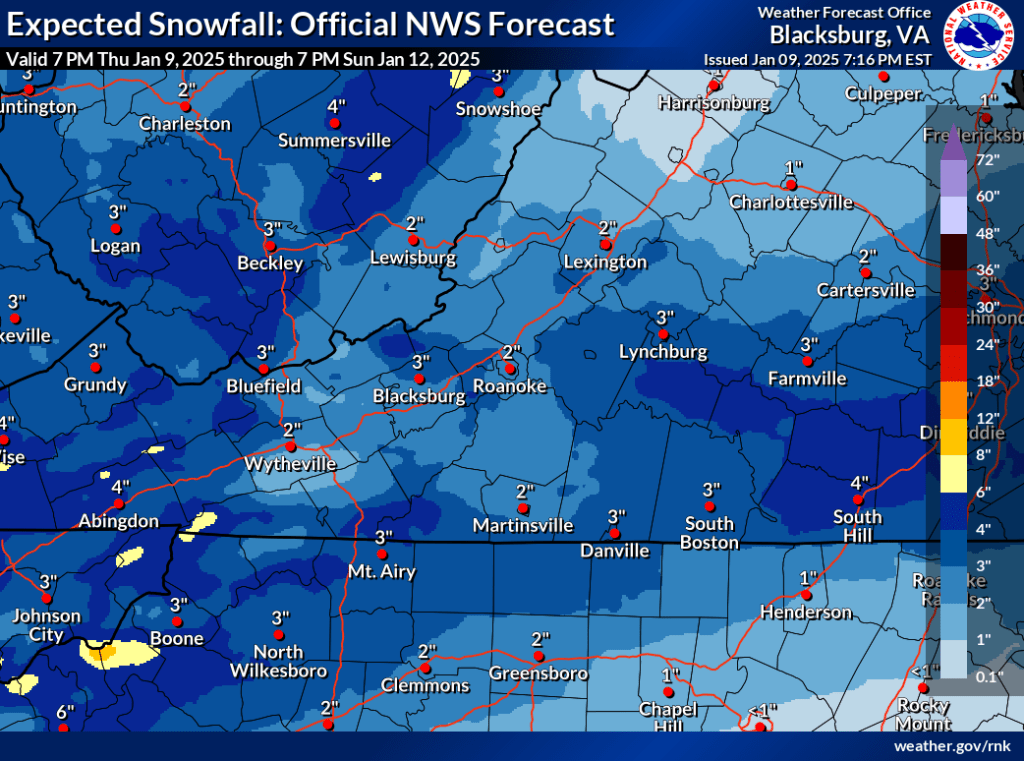 Another round of snow expected for Virginia late Friday, early Saturday ...